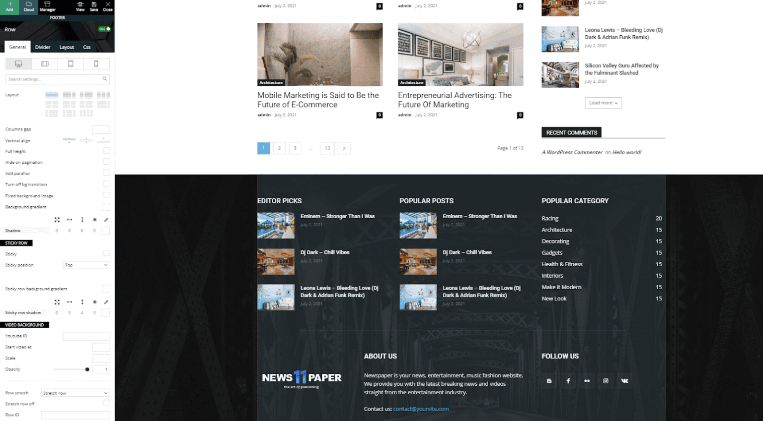 How to Edit Footer Template on Newspaper Theme (Solved) | Qodewire